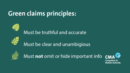 ‘Green claims’ and the CMA – Competition and Markets Authority